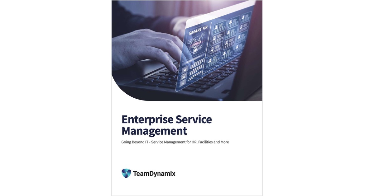 ESM - Service Management for HR, Facilities and More - Starthub Asia